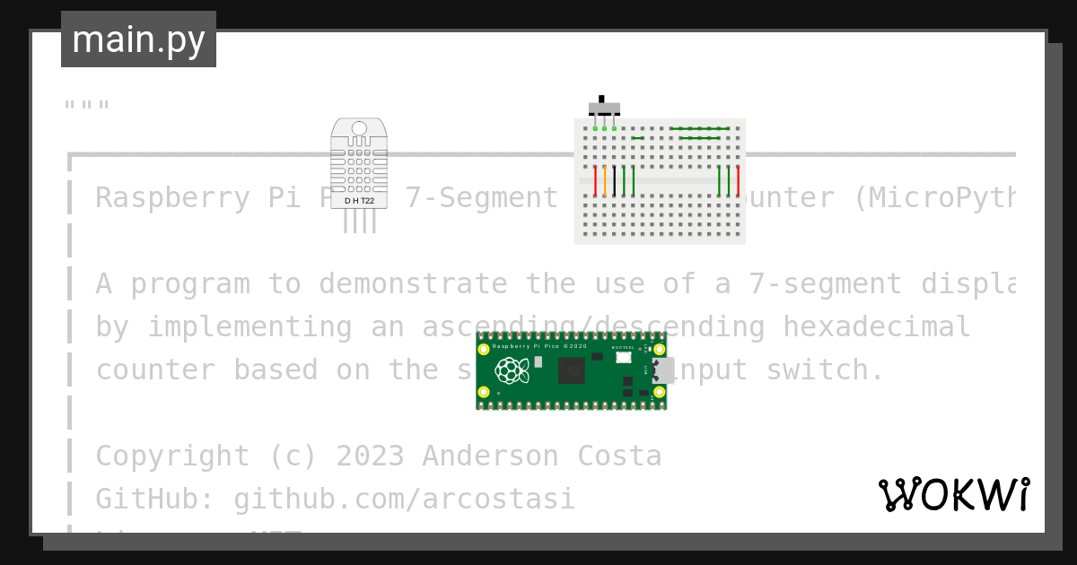 7 Segment Display Counter Copy Wokwi Esp32 Stm32 Arduino Simulator 7205
