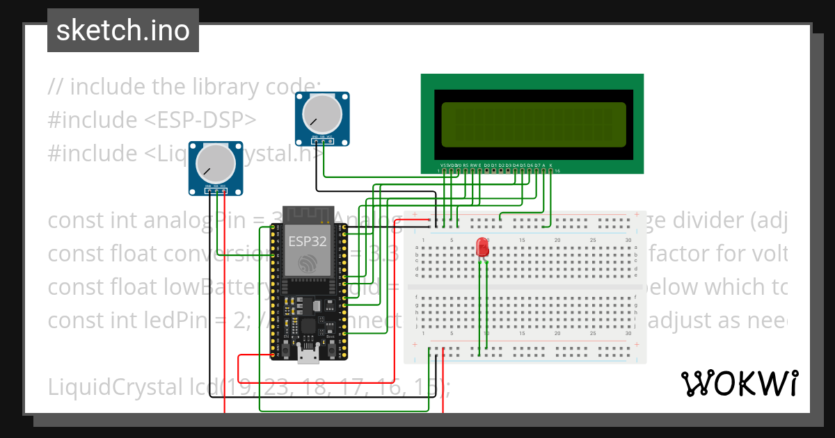 Battvolt Wokwi Esp32 Stm32 Arduino Simulator