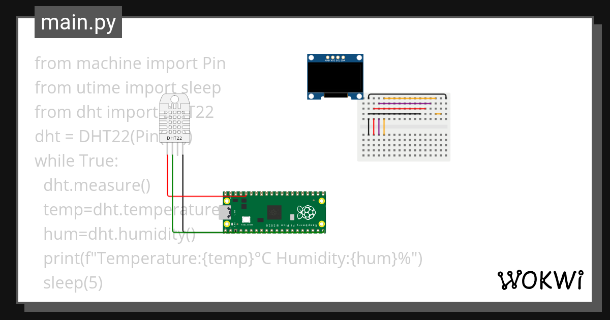 SSD1306 with MicroPython Copy - Wokwi ESP32, STM32, Arduino Simulator