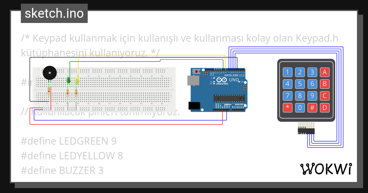 keypad - Wokwi ESP32, STM32, Arduino Simulator