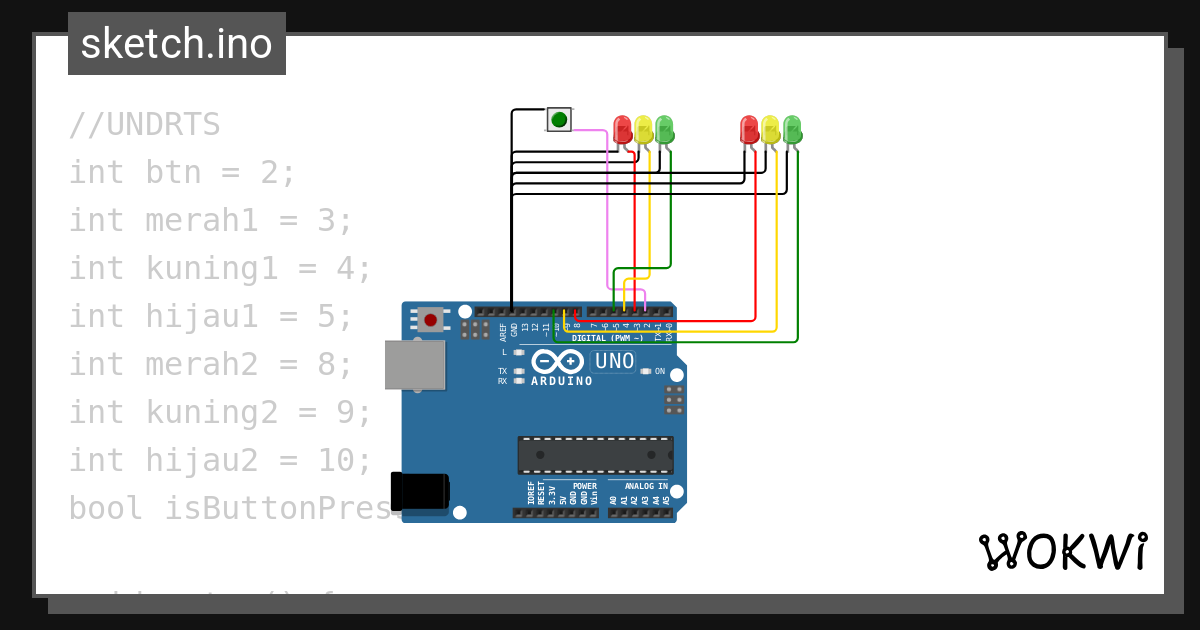 Penyebrangan Wokwi Esp32 Stm32 Arduino Simulator