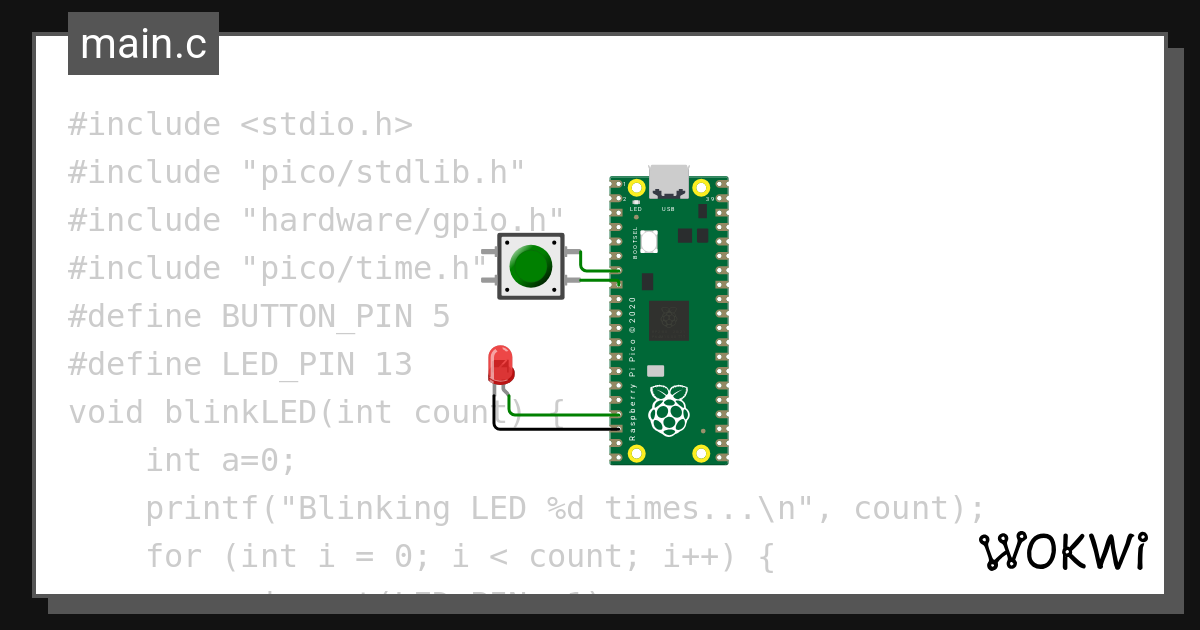 Badd A Toggle Button In Above Defined Pico Connections To Reverse The Above Function Le Blink 5791