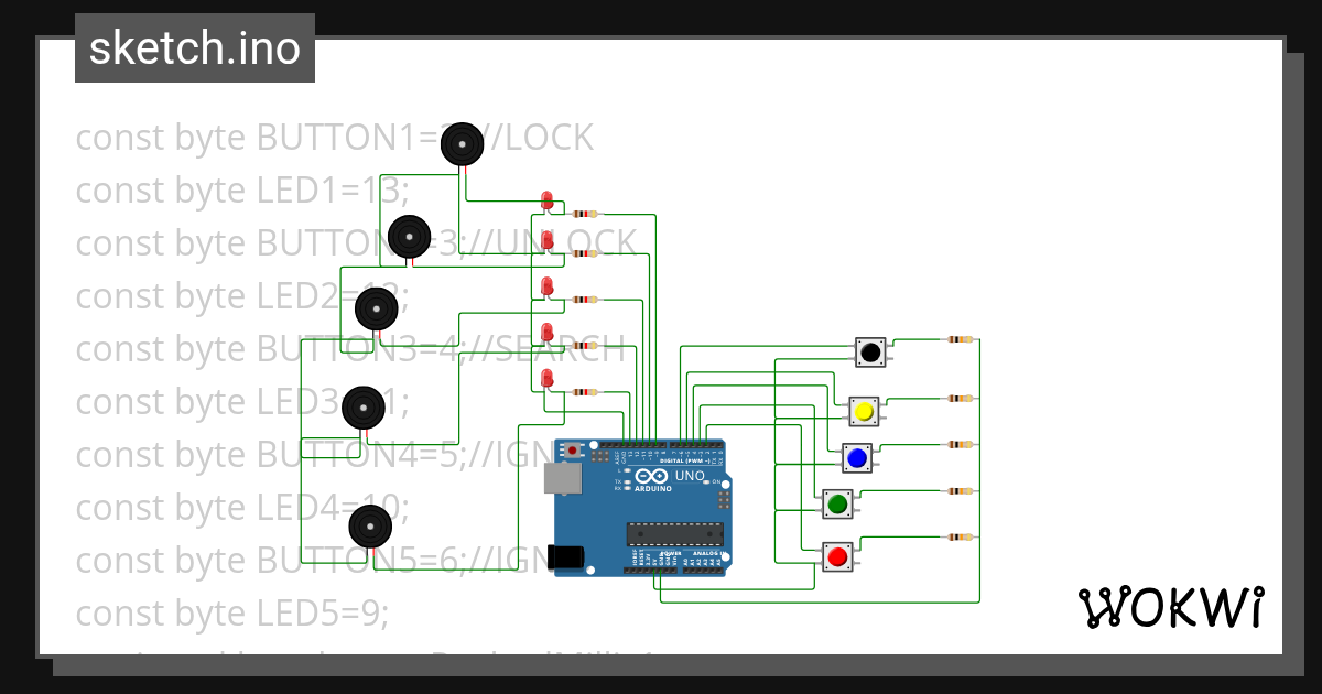 Central Lock Controle Wokwi Esp32 Stm32 Arduino Simulator 5638