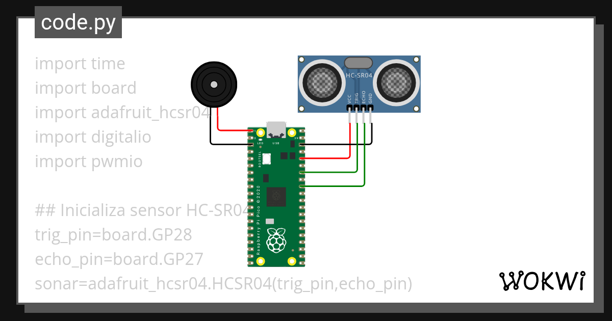 Sensor Ultrasonico Wokwi Esp32 Stm32 Arduino Simulator 2460