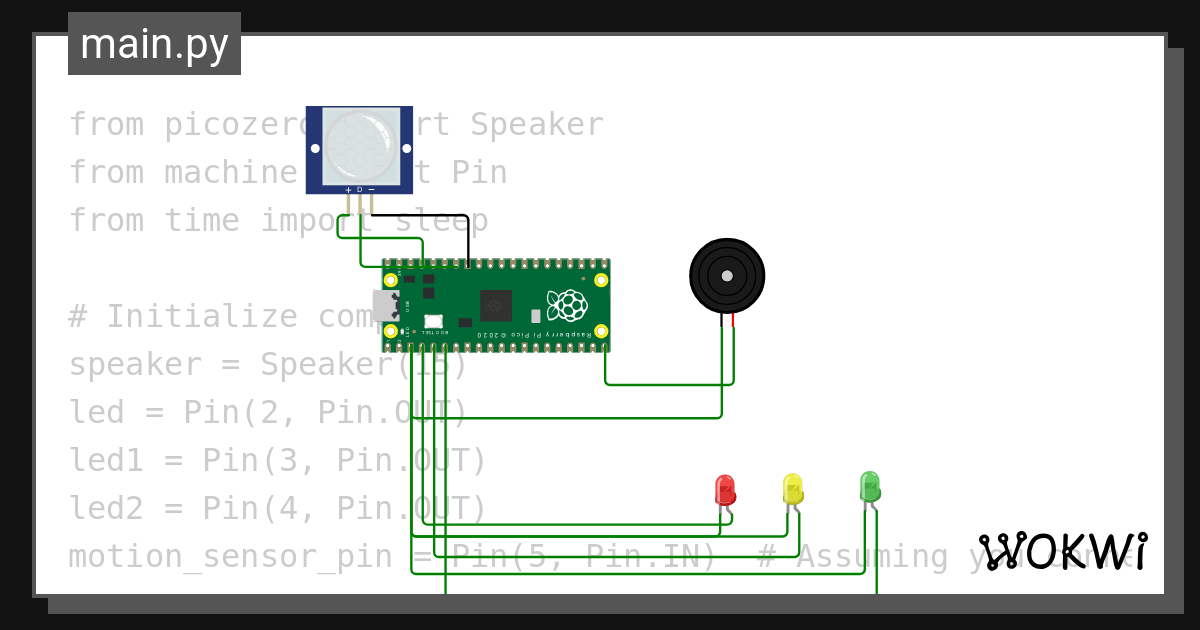 Raspberry Pi Pico Passive Buzzer Picozero Copy 2 Wokwi Esp32 Stm32 Arduino Simulator