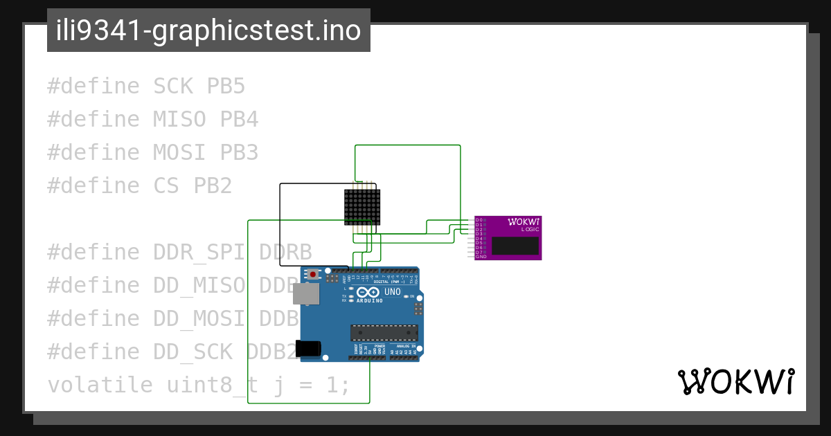 Spi Debug 7219 Reference Copy Wokwi Esp32 Stm32 Arduino Simulator