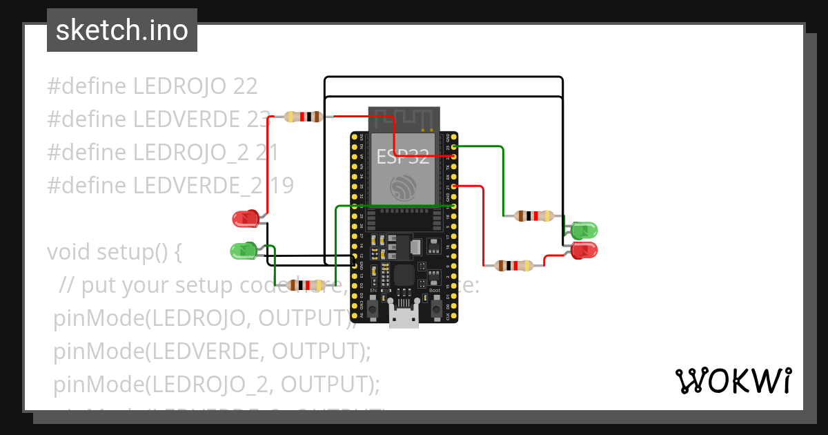 4leds Wokwi Esp32 Stm32 Arduino Simulator 1605