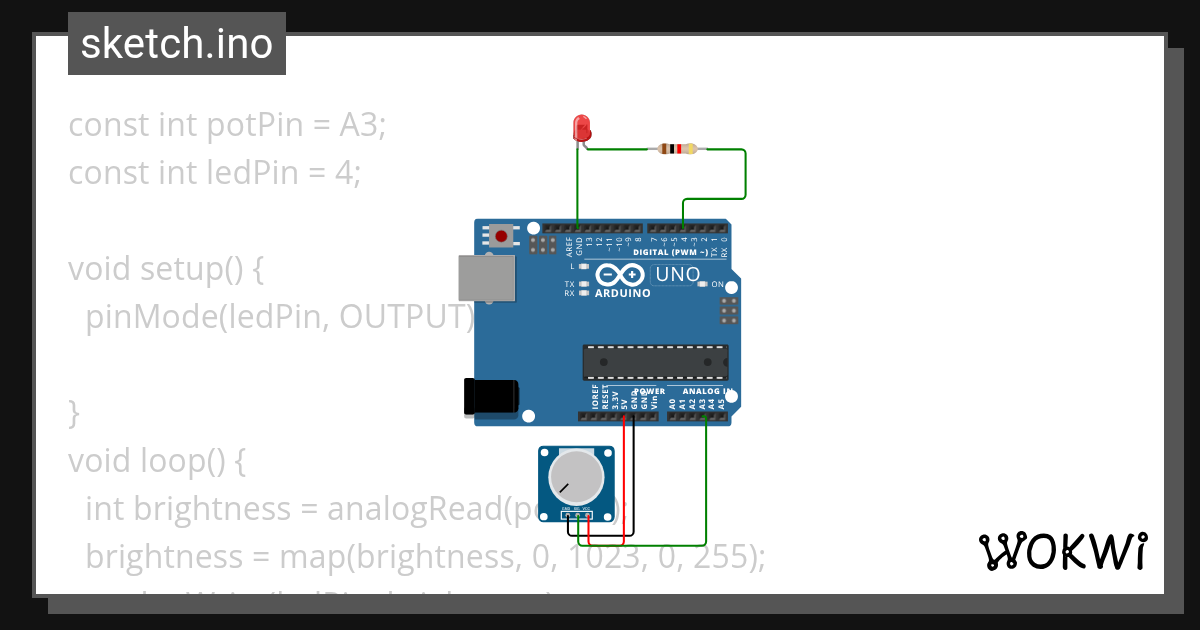Led With Potentiometer Wokwi Esp32 Stm32 Arduino Simulator 0696