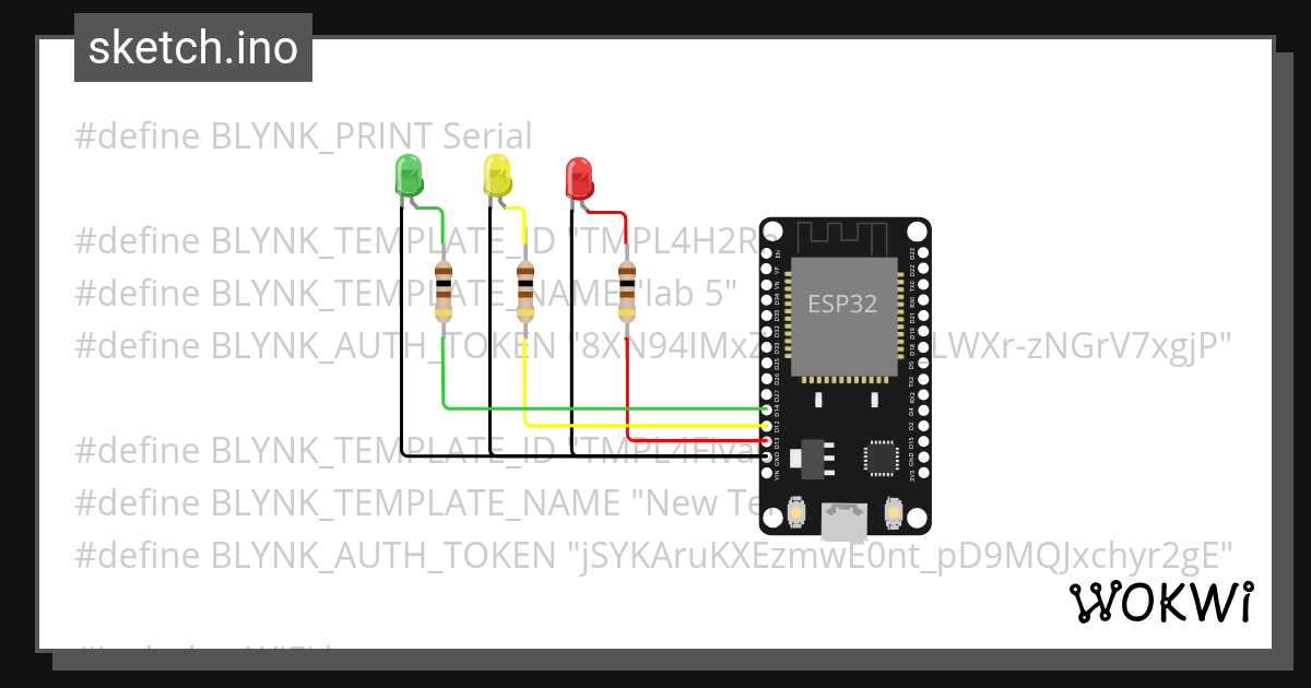 Lab 5 - Wokwi ESP32, STM32, Arduino Simulator