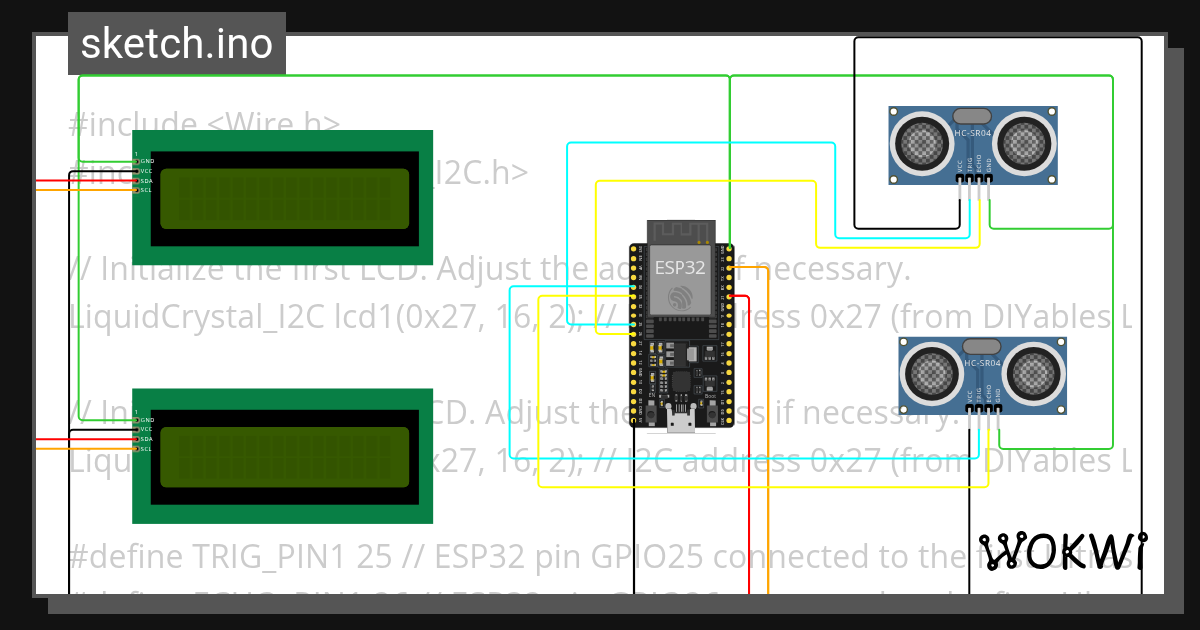 Bin Fill Status Copy - Wokwi ESP32, STM32, Arduino Simulator