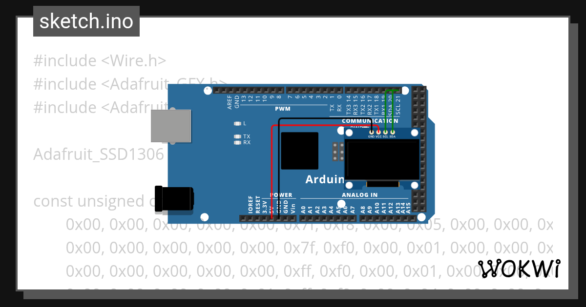 Anime GIF2 (Za duża na UNO) - Wokwi ESP32, STM32, Arduino Simulator