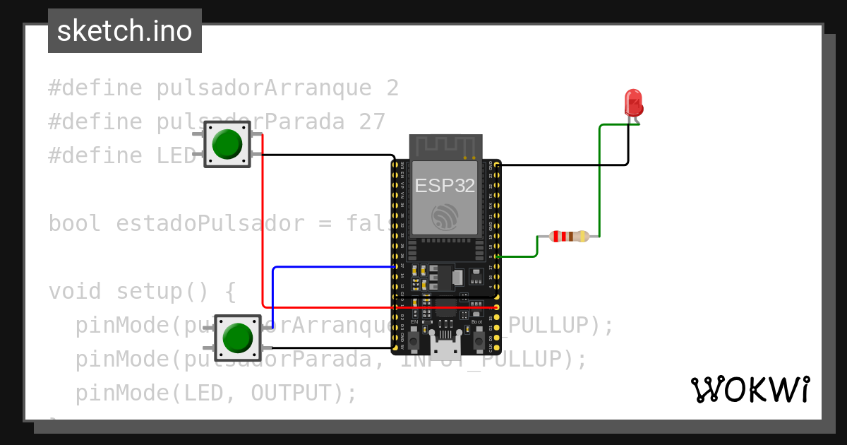 Ejercicio3entradasdigitales Wokwi Esp32 Stm32 Arduino Simulator