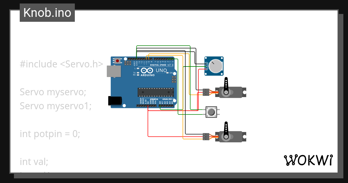 Knob.ino 333 - Wokwi ESP32, STM32, Arduino Simulator