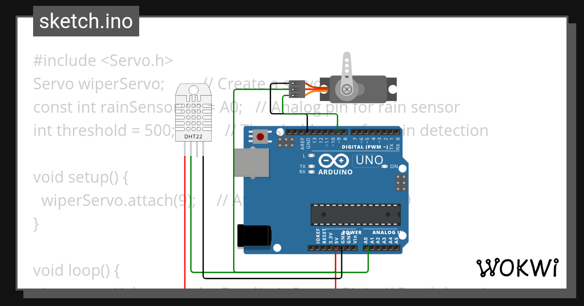 temp with servo - Wokwi ESP32, STM32, Arduino Simulator