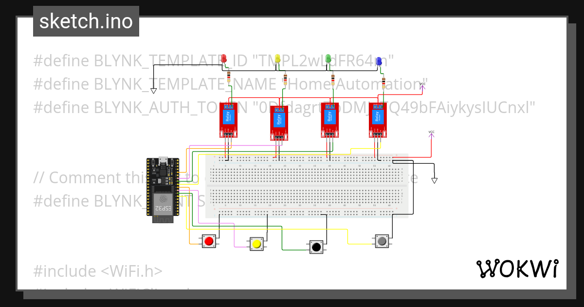 Wokwi Home Automation with Blynk Copy - Wokwi ESP32, STM32, Arduino Simulator