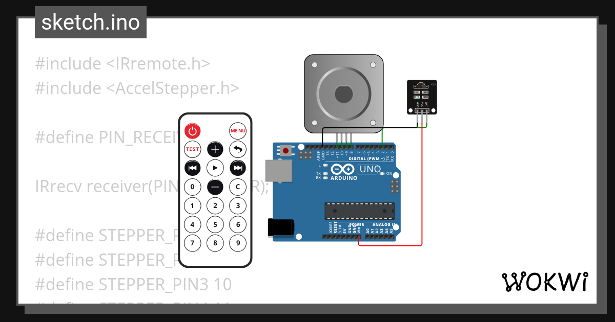 Remote Stepper Sesi 16 Wokwi Esp32 Stm32 Arduino Simulator