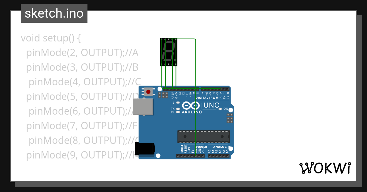 sevensegment - Wokwi ESP32, STM32, Arduino Simulator