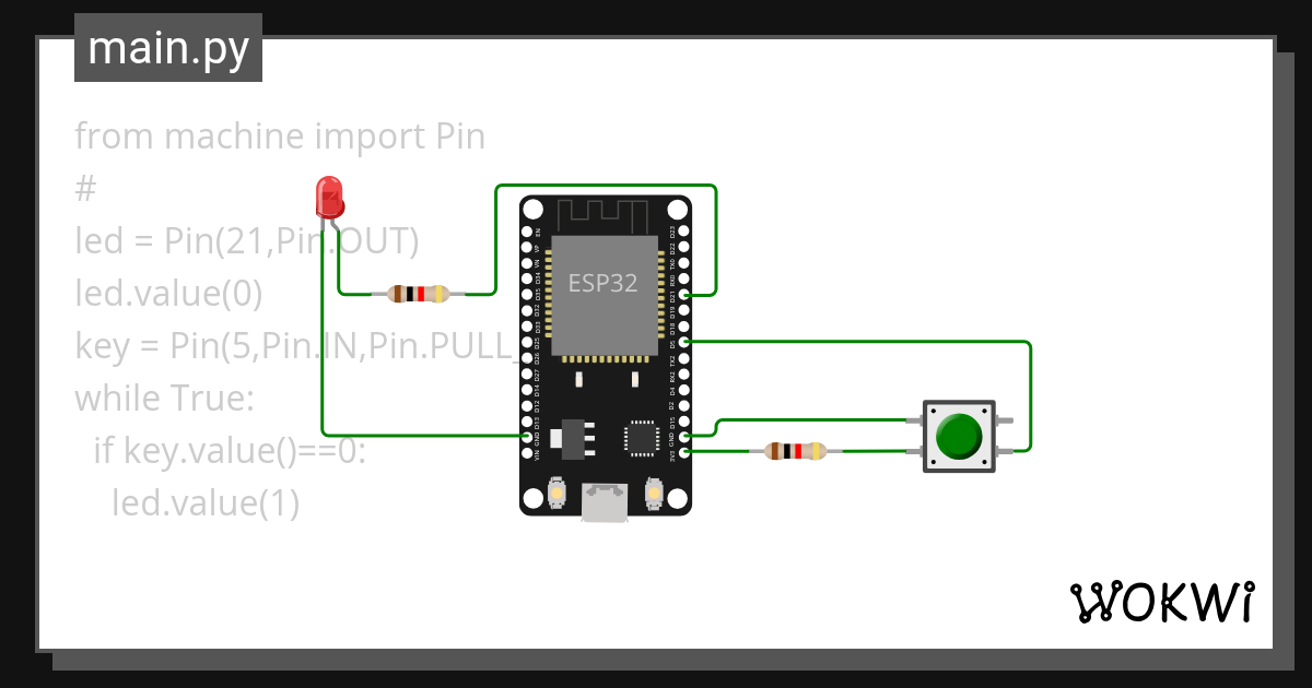 上拉电阻 Wokwi Esp32 Stm32 Arduino Simulator