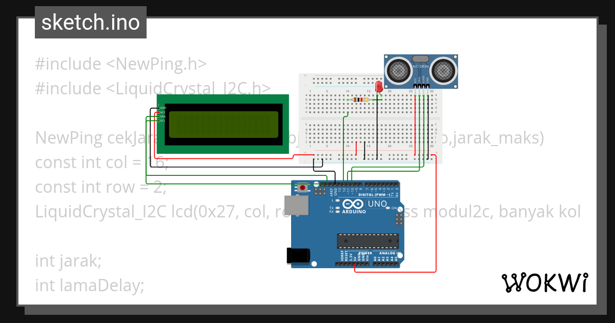 Lat20sesnsor Ultrasonicled Wokwi Esp32 Stm32 Arduino Simulator 5008