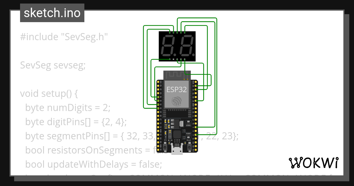 7 SEG - Wokwi ESP32, STM32, Arduino Simulator 7 SEG - Wokwi ESP32, STM32, Arduino Simulator