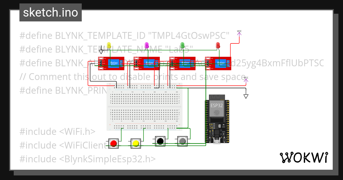 Lab5 - Wokwi ESP32, STM32, Arduino Simulator
