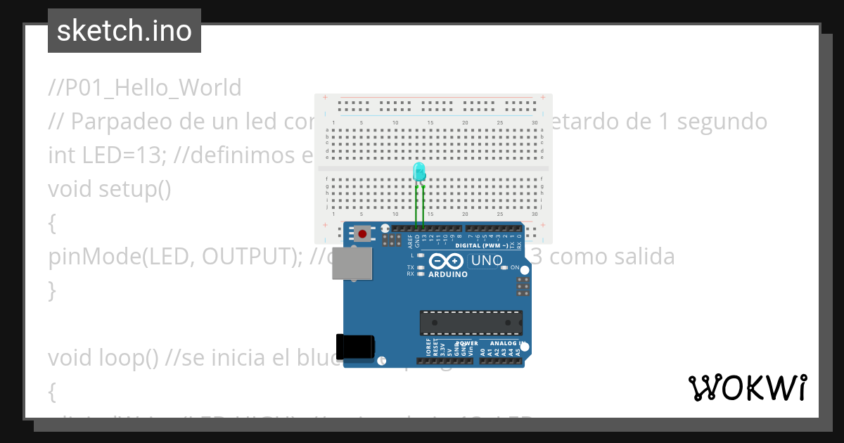 PRÁCTICA 1 - Wokwi ESP32, STM32, Arduino Simulator