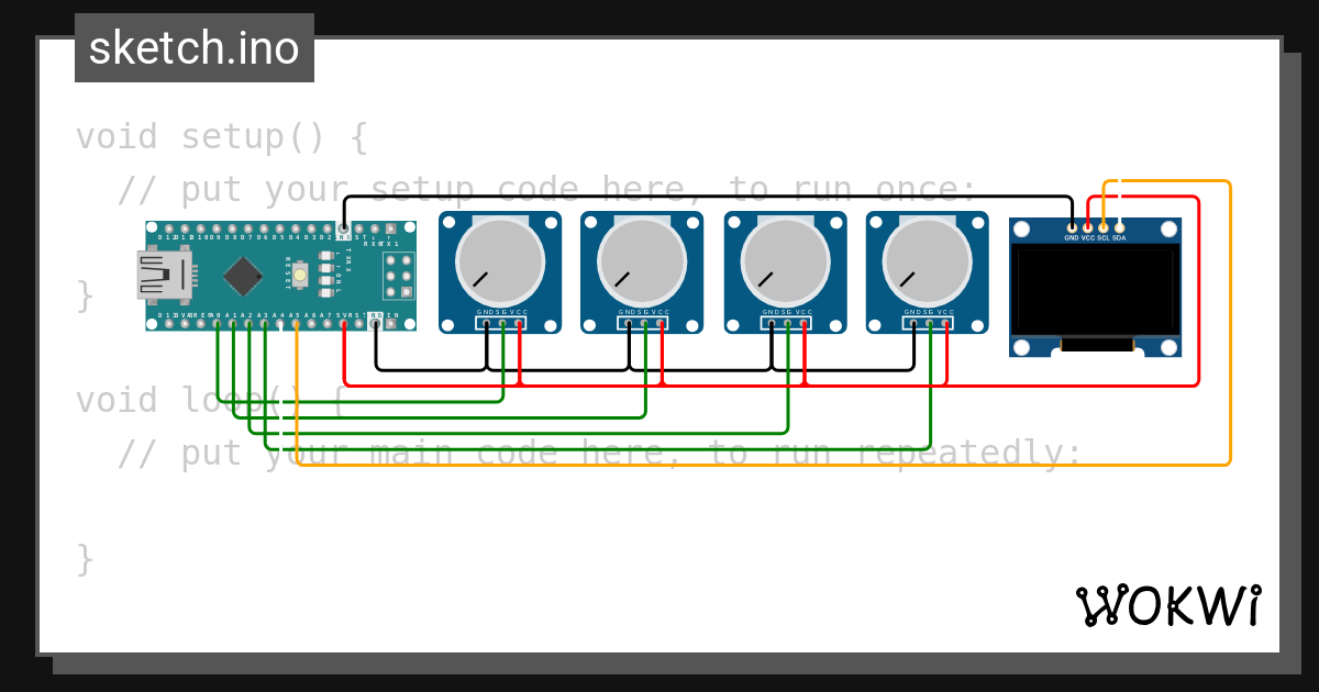 Deej 4 Pots Screen Wokwi Esp32 Stm32 Arduino Simulator