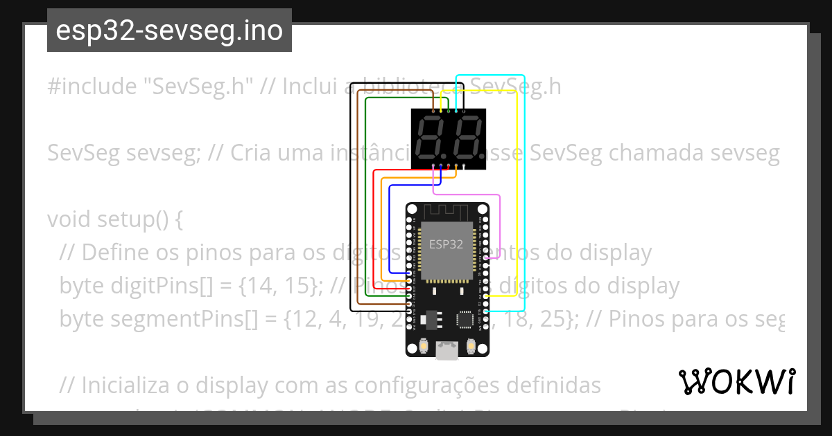 2 displays - victor - Wokwi ESP32, STM32, Arduino Simulator