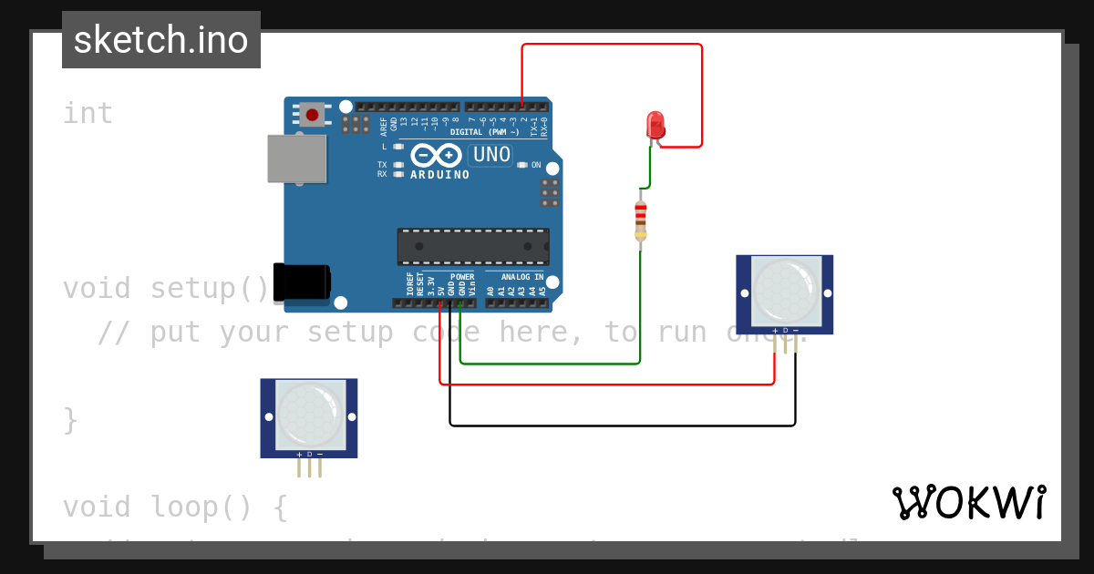 Détecteur Wokwi Esp32 Stm32 Arduino Simulator