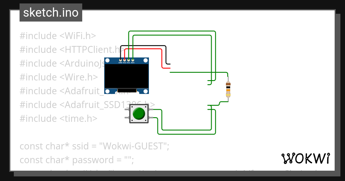 počasí api v0.2 - Wokwi ESP32, STM32, Arduino Simulator