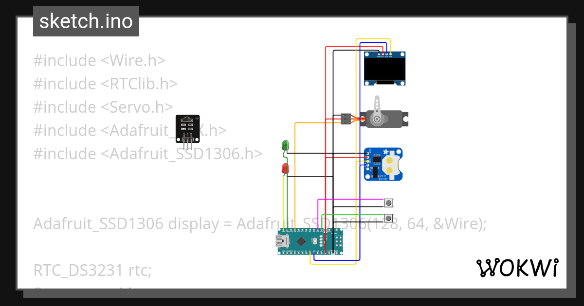 Basic 5 min feeder Copy - Wokwi ESP32, STM32, Arduino Simulator