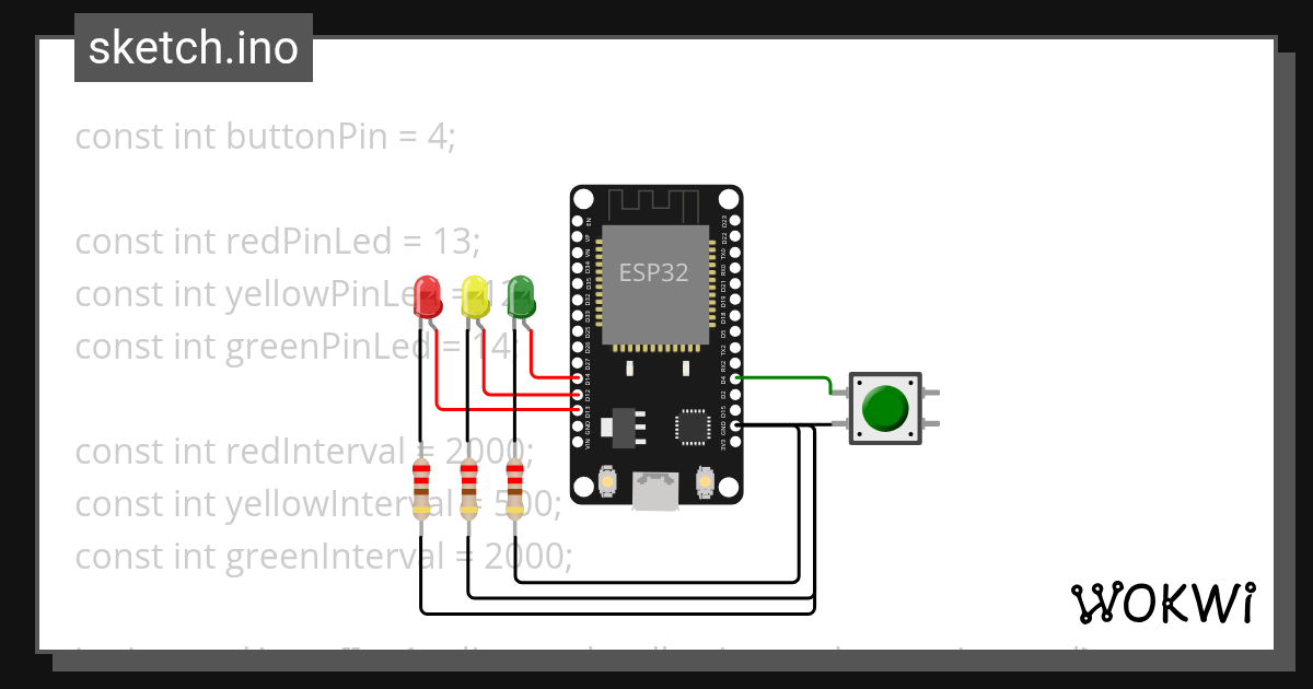 Esp32 Trafficlight Wokwi Esp32 Stm32 Arduino Simulator 4606