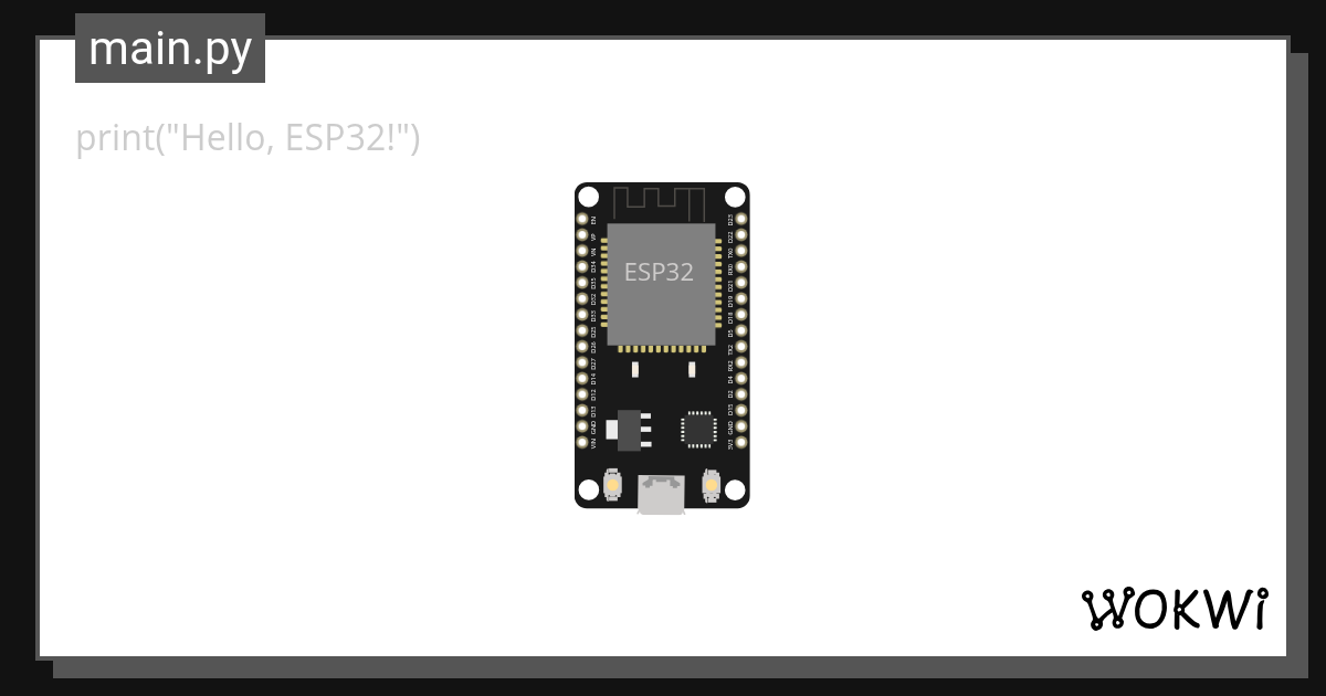 ESP32 - Wokwi ESP32, STM32, Arduino Simulator ESP32 - Wokwi ESP32, STM32, Arduino Simulator
