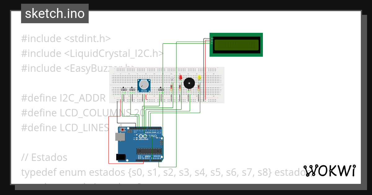 Proyecto 1 - Wokwi ESP32, STM32, Arduino Simulator