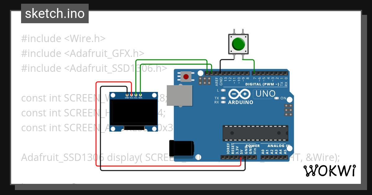Test2ssd1306 Wokwi Esp32 Stm32 Arduino Simulator 