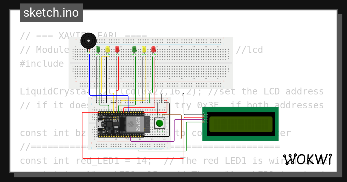 Module 6 Xavier Earl Wokwi Esp32 Stm32 Arduino Simulator