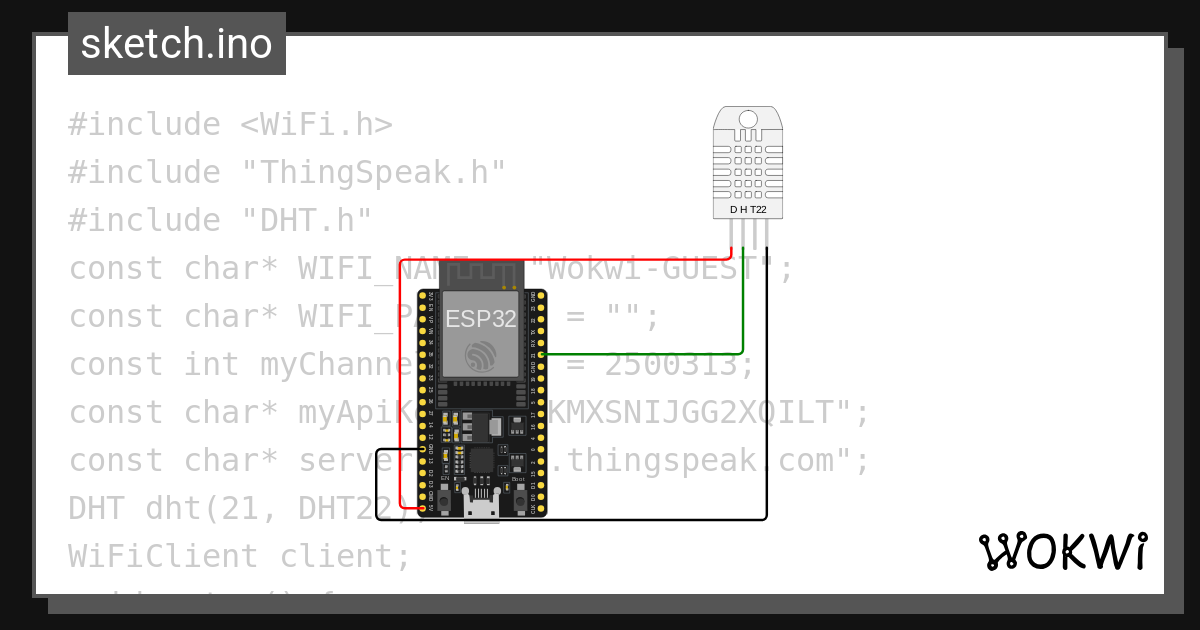 Thingspeak Dht Nodemcu Wokwi Esp32 Stm32 Arduino Simulator