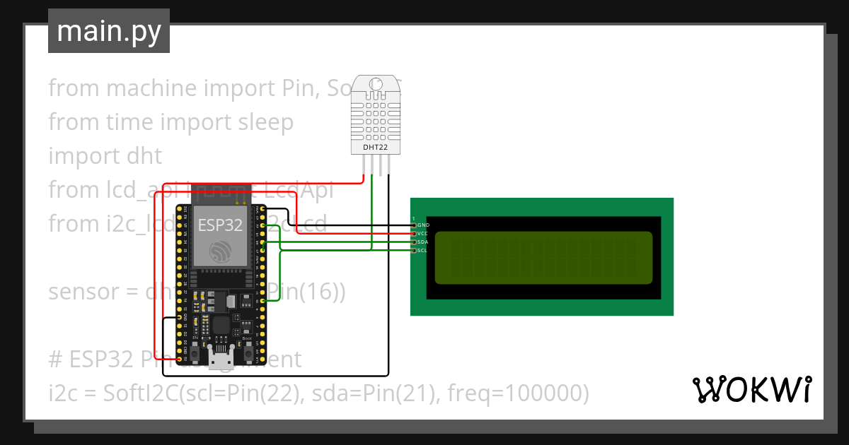 Dht Micropython Lcd Wokwi Esp32 Stm32 Arduino Simulator