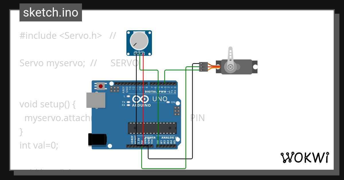 可變電阻 Wokwi Esp32 Stm32 Arduino Simulator 2732