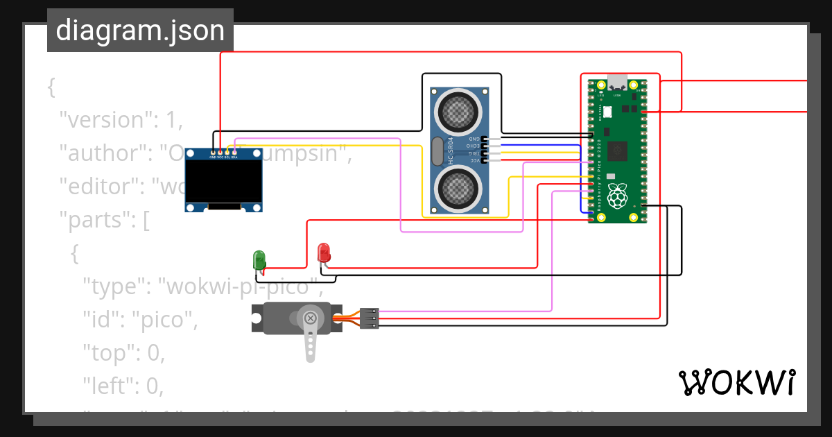 ouverture de porte Copy - Wokwi ESP32, STM32, Arduino Simulator