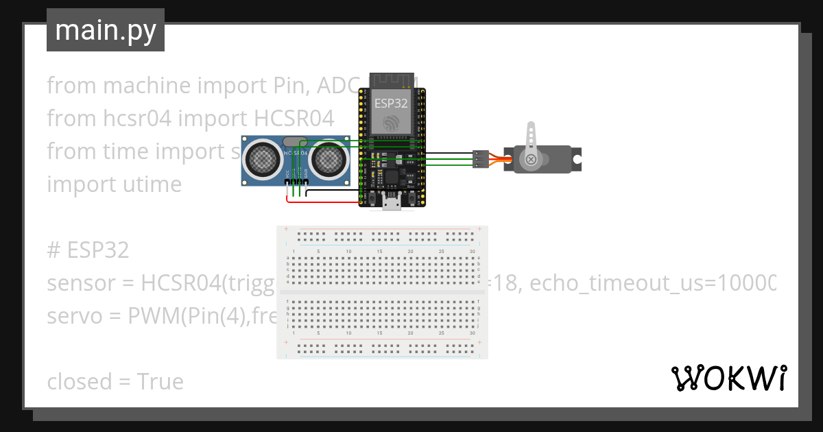 Ultrasuoni Wokwi Esp32 Stm32 Arduino Simulator 8000