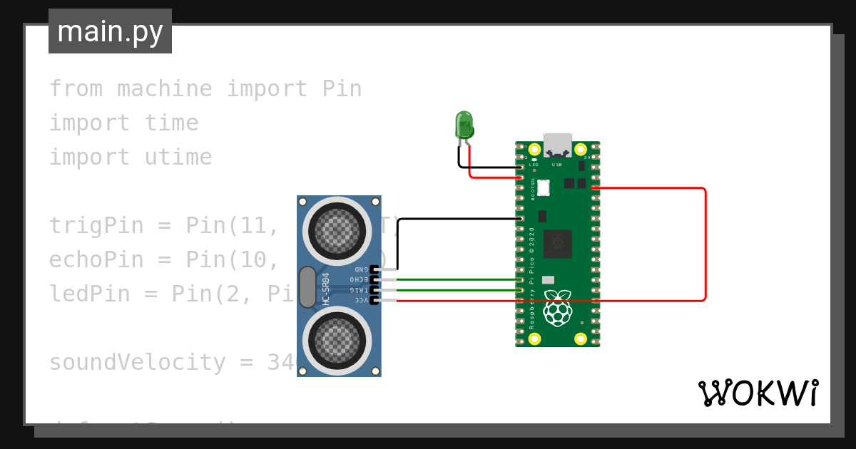 Led Avec Mouvement Wokwi Esp32 Stm32 Arduino Simulator 2266