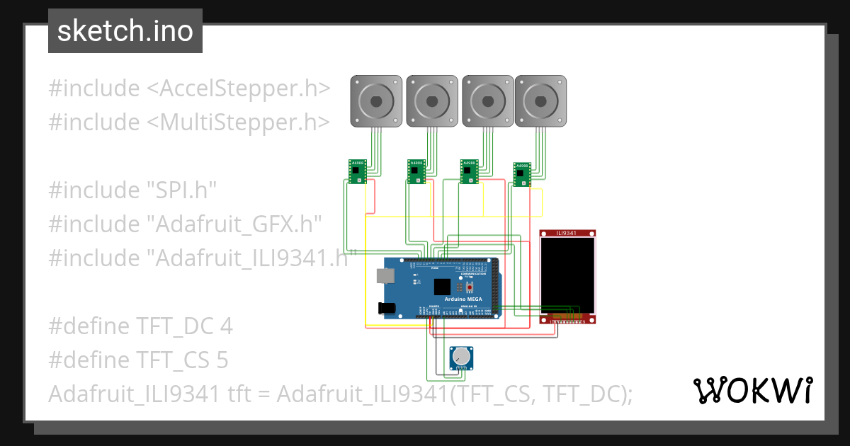 Arduino Mega With 4 Stepper Copy 2 Wokwi Esp32 Stm32 Arduino 0419