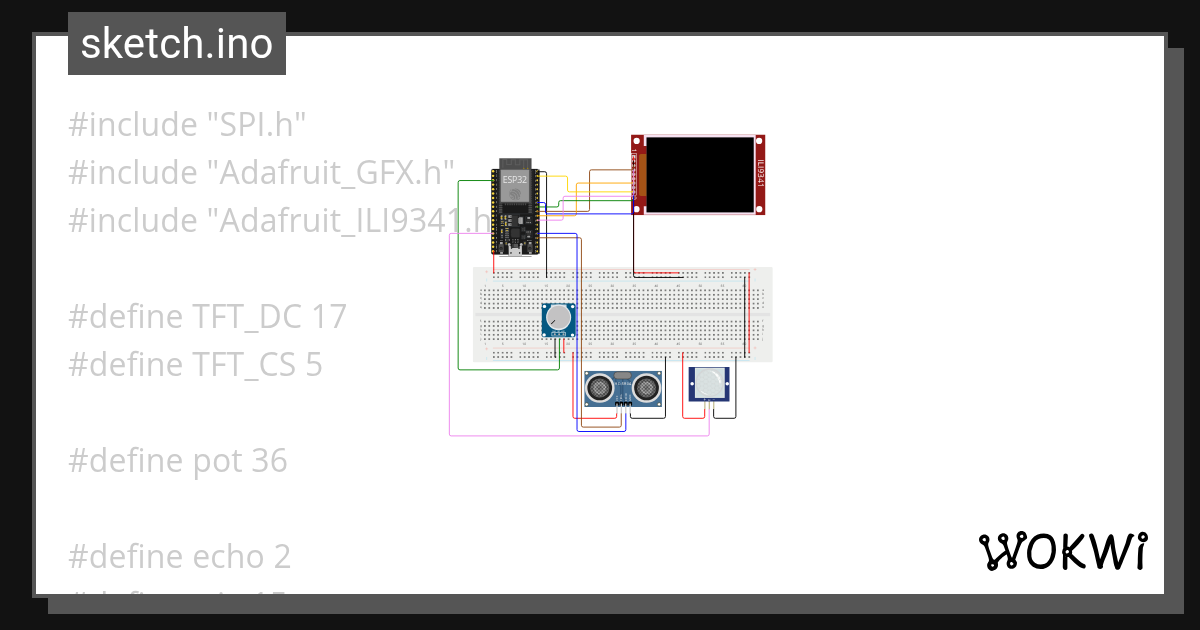 ESP32 ILI9341 - Wokwi ESP32, STM32, Arduino Simulator