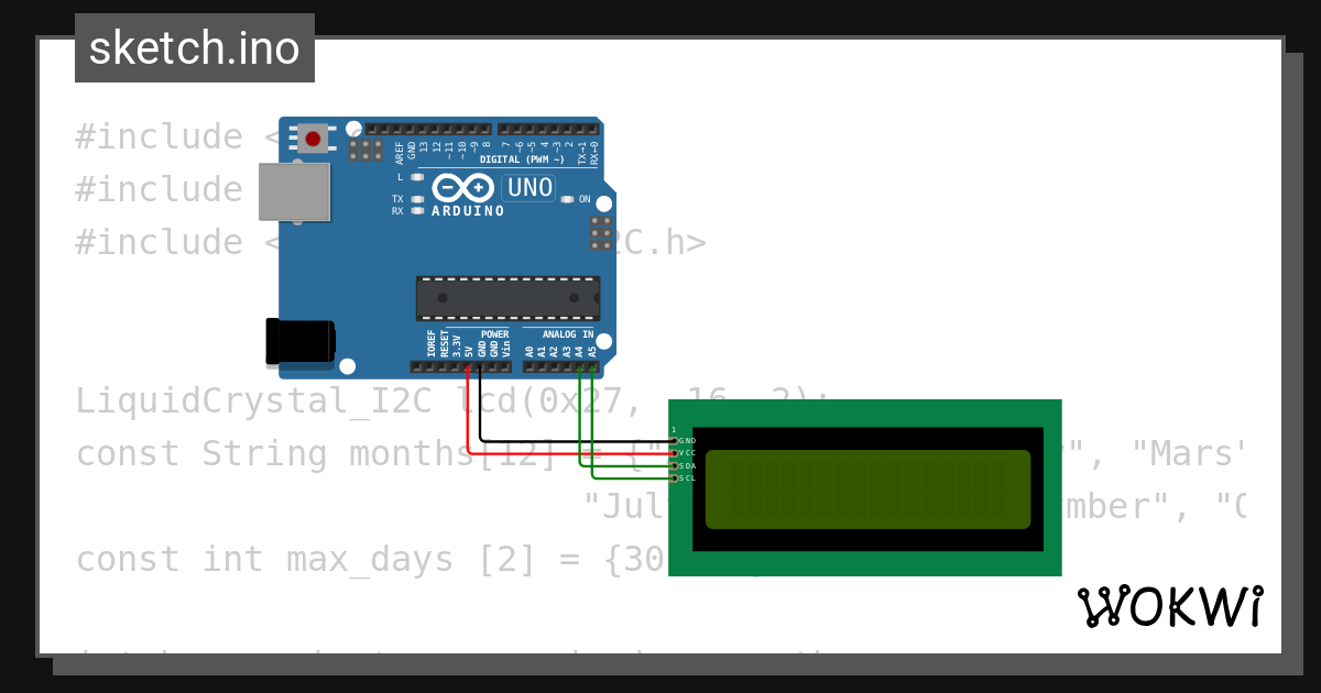 Digital Clock Wokwi Esp32 Stm32 Arduino Simulator 0197