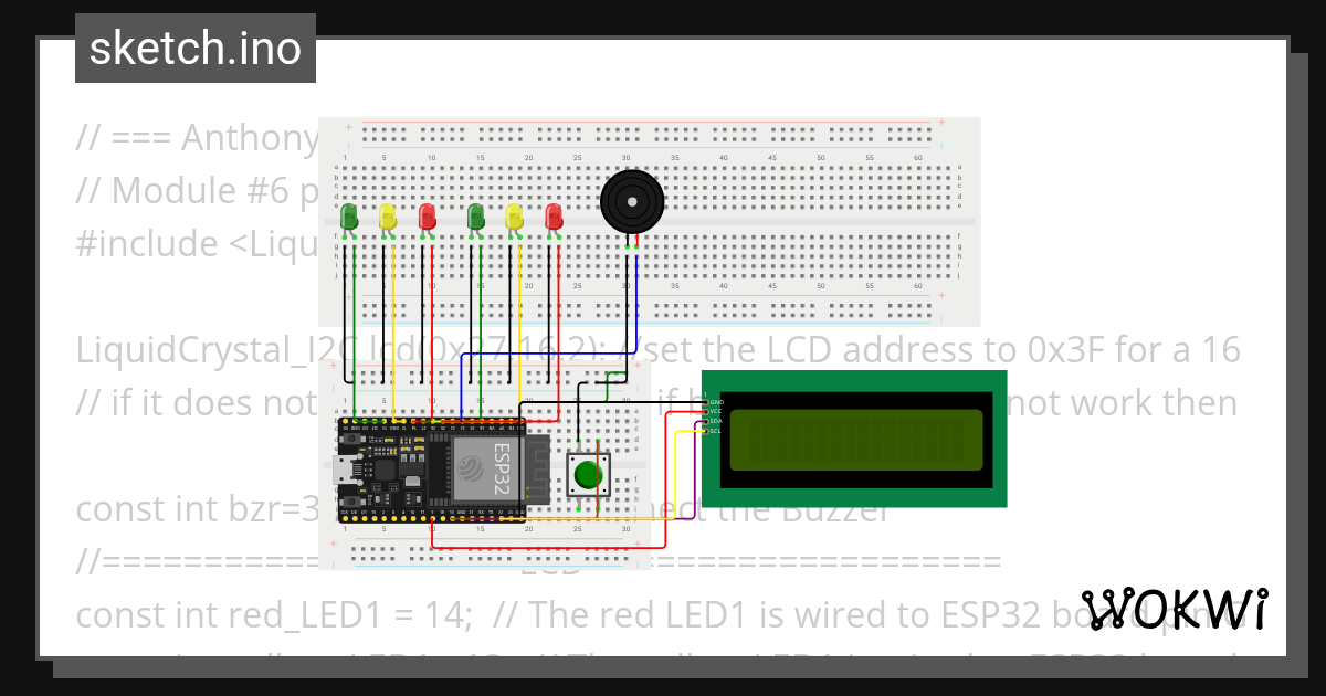 lcd monitor - Wokwi ESP32, STM32, Arduino Simulator