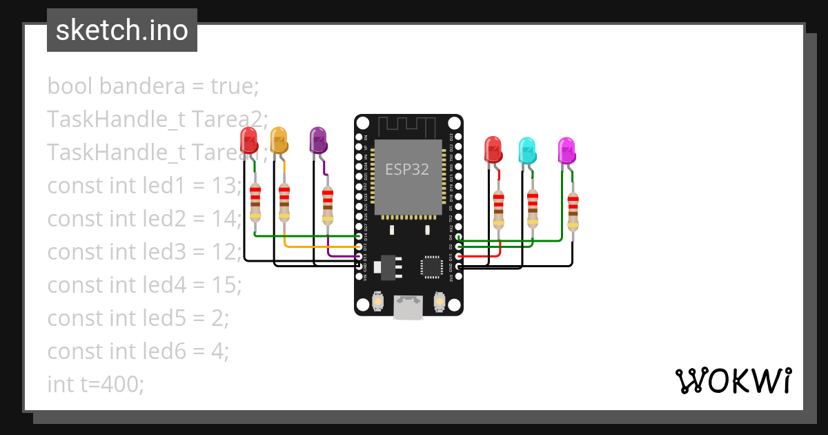 6 Leds 2 Nucleos Copy Wokwi Esp32 Stm32 Arduino Simulator 8994