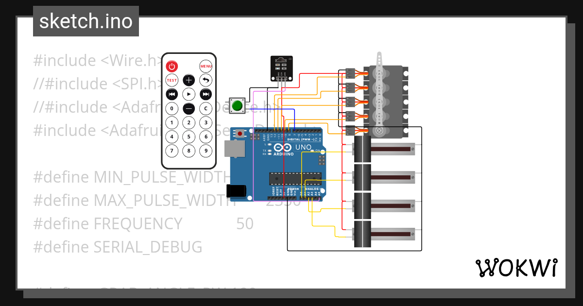 Compact_Robot_Arm_V2 - Wokwi ESP32, STM32, Arduino Simulator