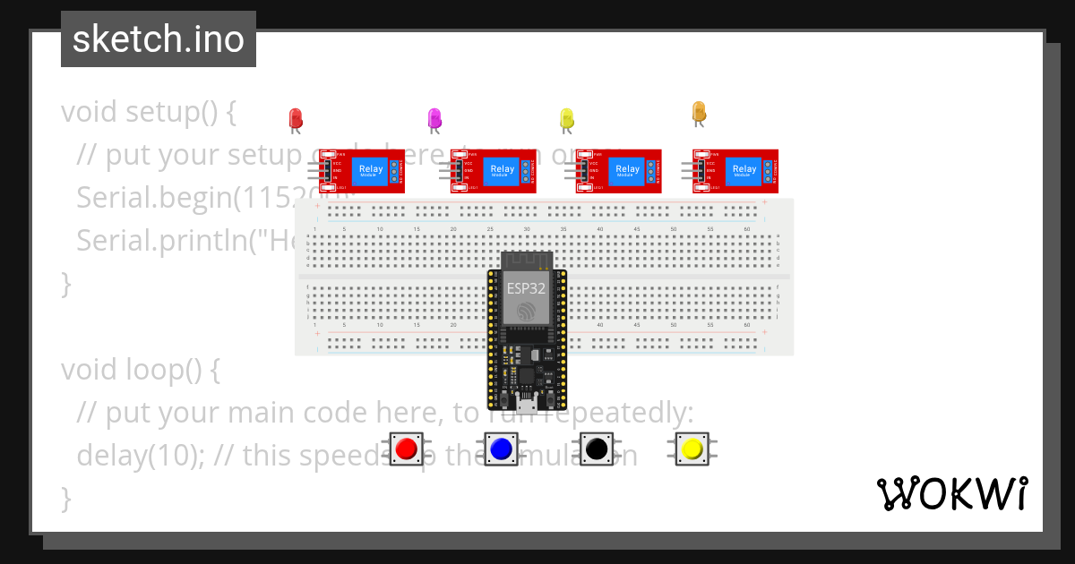 Relay - Wokwi ESP32, STM32, Arduino Simulator