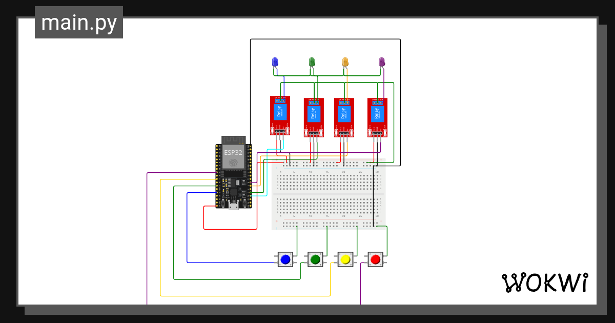Relay Module Wokwi Esp32 Stm32 Arduino Simulator